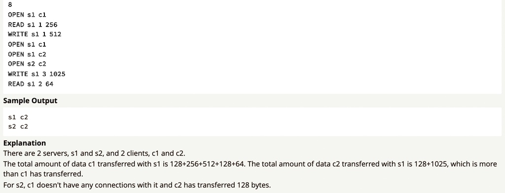 SOLVED: Write in Java: A server interacts with a client, and the server ...