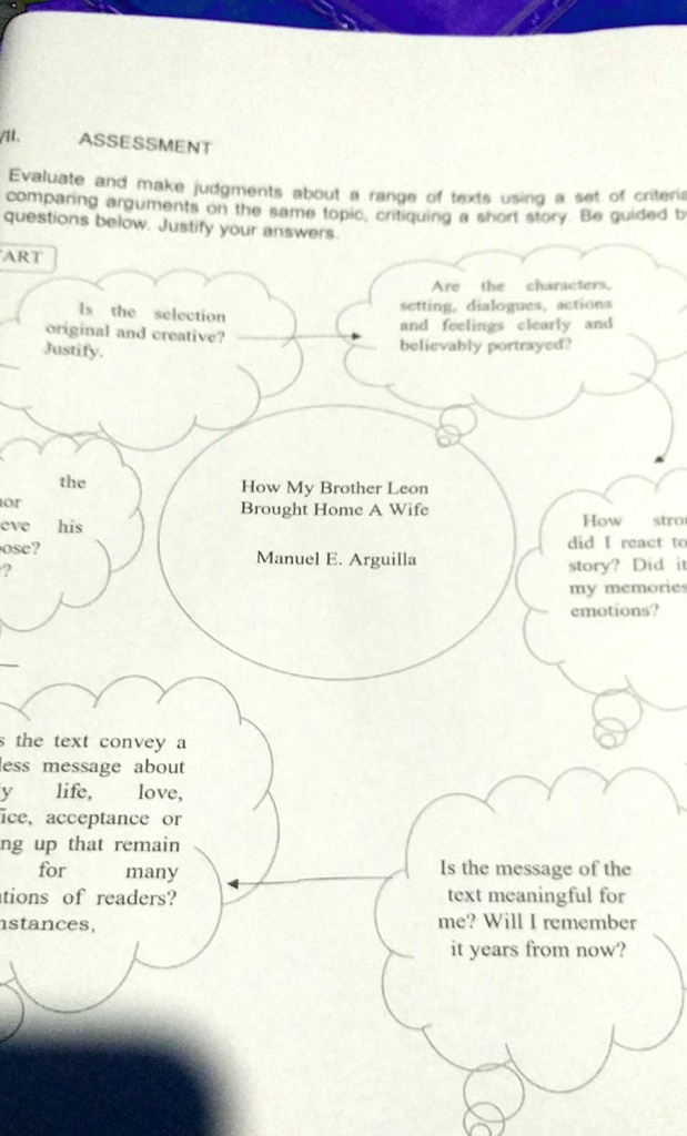 SOLVED: Evaluate and make judgments about a range of text using a set ...