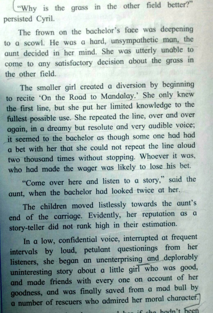 write the gist of the story in the other field better why is the grass ...
