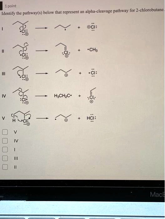 1 point Identify the pathway(s) below that represent an alpha-cleavage ...