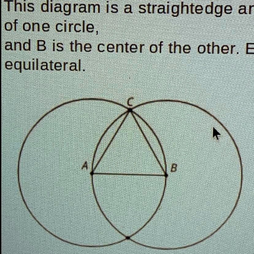 question 1 1 point this diagram is a straightedge and compass ...