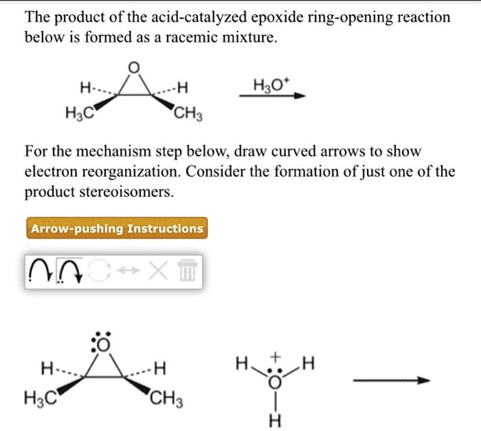 SOLVED: The product of the acid-catalyzed epoxide ring-opening reaction ...