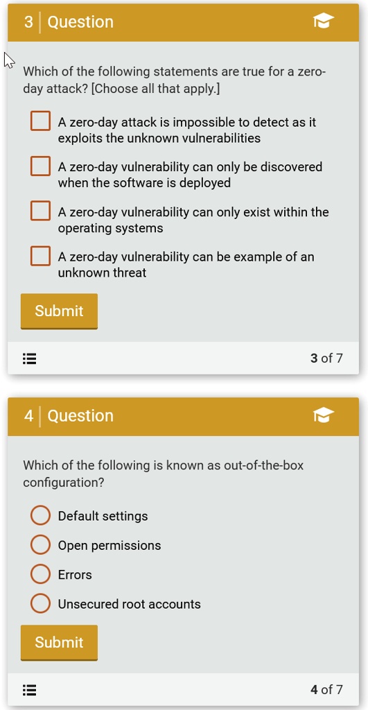 SOLVED: Question Which of the following statements are true for a zero ...