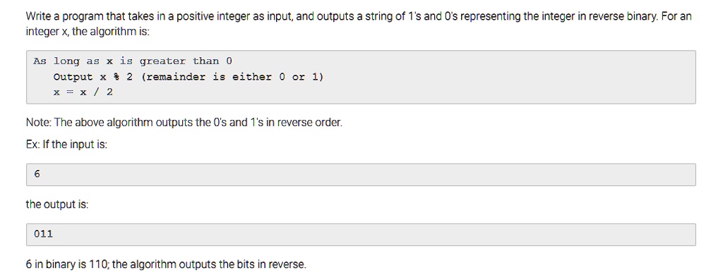 Solved C Using Stdioh Only Write A Program That Takes In A Positive Integer As Input And