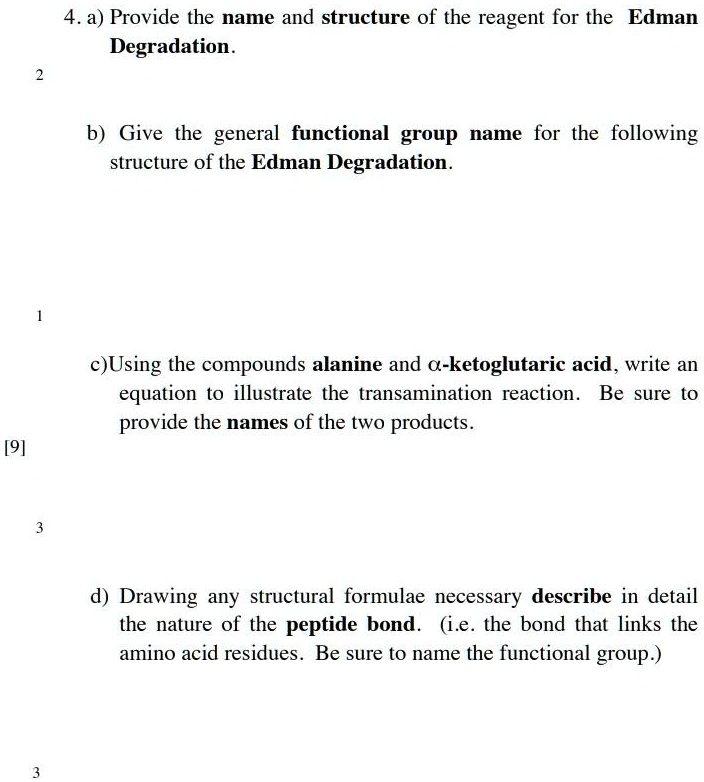 4a provide the name and structure of the reagent for the...