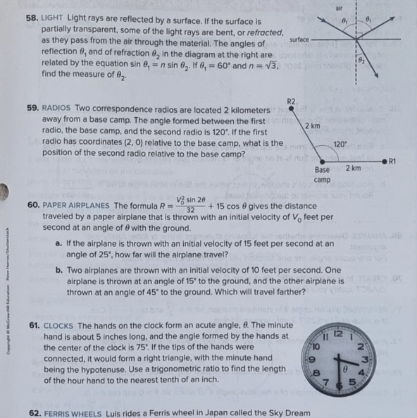 [GET ANSWER] 58. LIGHT Light rays are reflected by a surface. If the ...