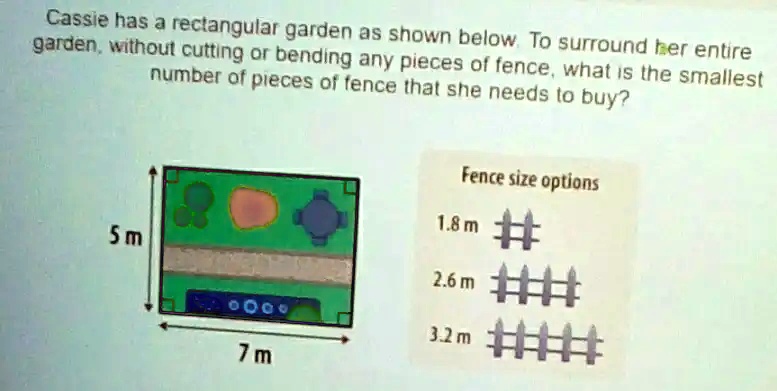 VIDEO solution: Cassie has a rectangular garden as shown below. In ...