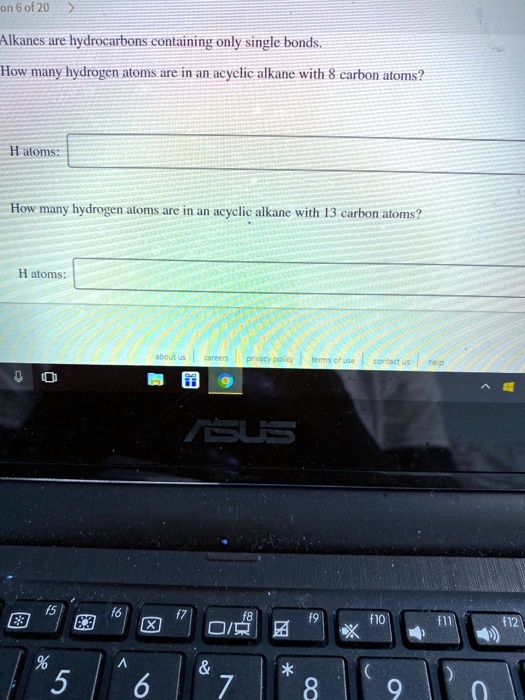 0n 6 0f 20 alkanes are hydrocarbons containing only singlc bonds how ...