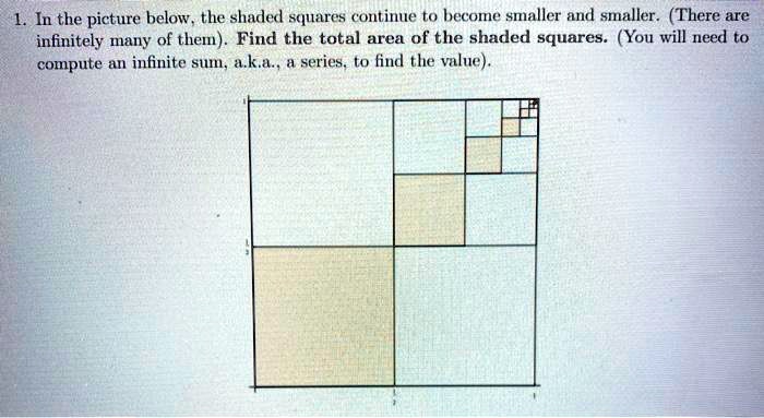 SOLVED: In the picture below . the shaded squares continue to hecome ...