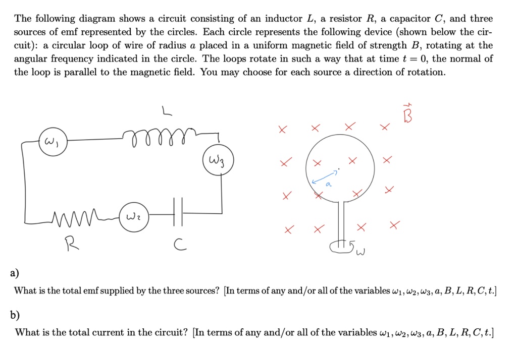 The following diagram shows circuit consisting of an...