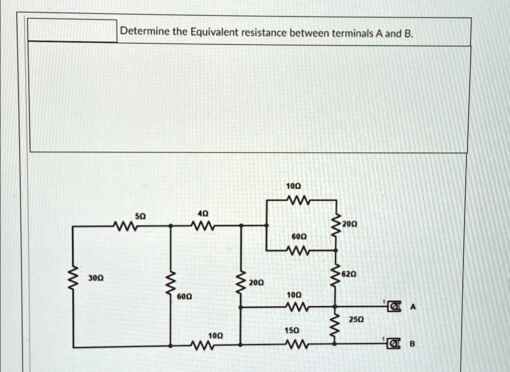 determine the equivalent resistance between terminals a and b please show all steps and draw ...