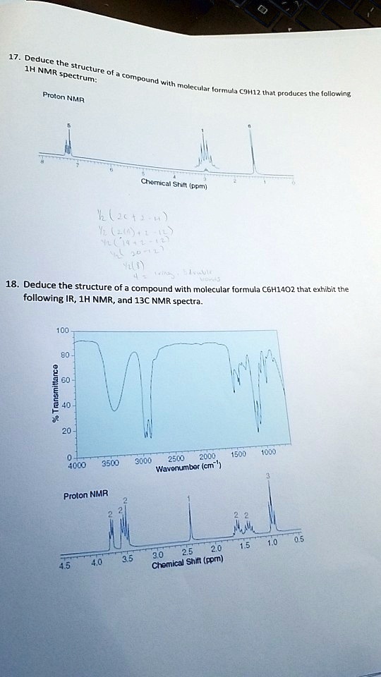 SOLVED: molrcuz 1orula C9H1z that craduces the following Chenicol Shult ...