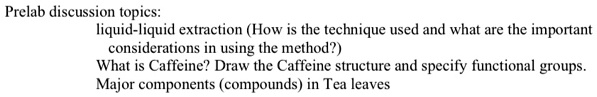 SOLVED:Prelab discussion topics: liquid-liquid extraction (How is the ...
