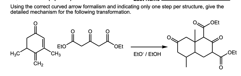 SOLVED: Using the correct curved arrow formalism and indicating only one step per structure ...