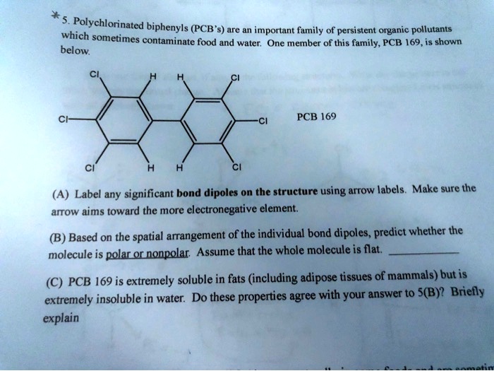 SOLVED:*5, Polychlorinated biphenyls (PCB s) are important family of ...