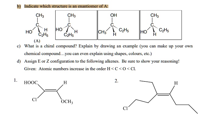 SOLVED: Indicate which structure is an enantiomer of A: CH3 CH3 OH CH3 ...