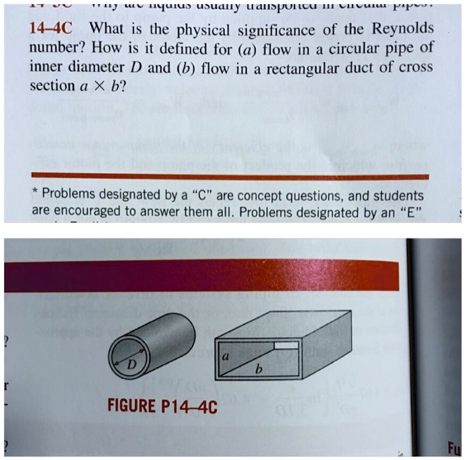 SOLVED: 14-4C What is the physical significance of the Reynolds number ...