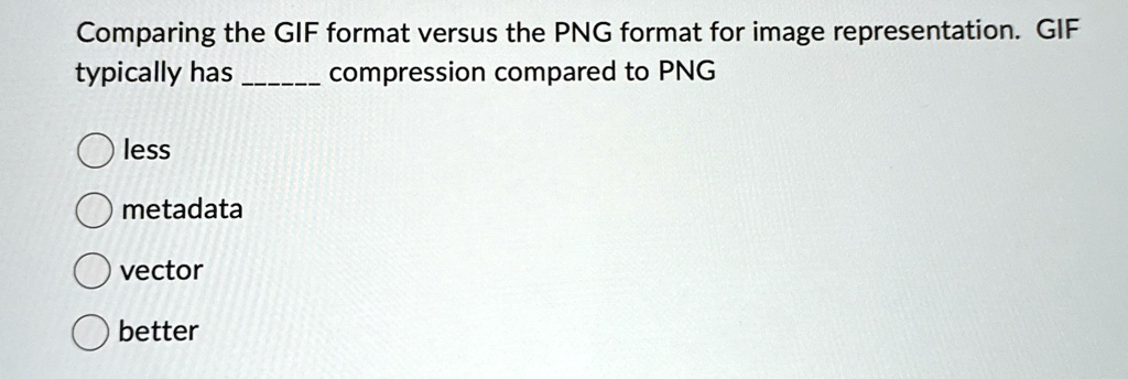 comparing the gif format versus the png format for image representation ...