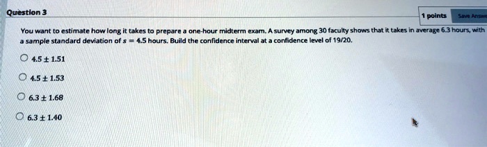SOLVED:Question poinb You want estimate how long it takes prepare ...