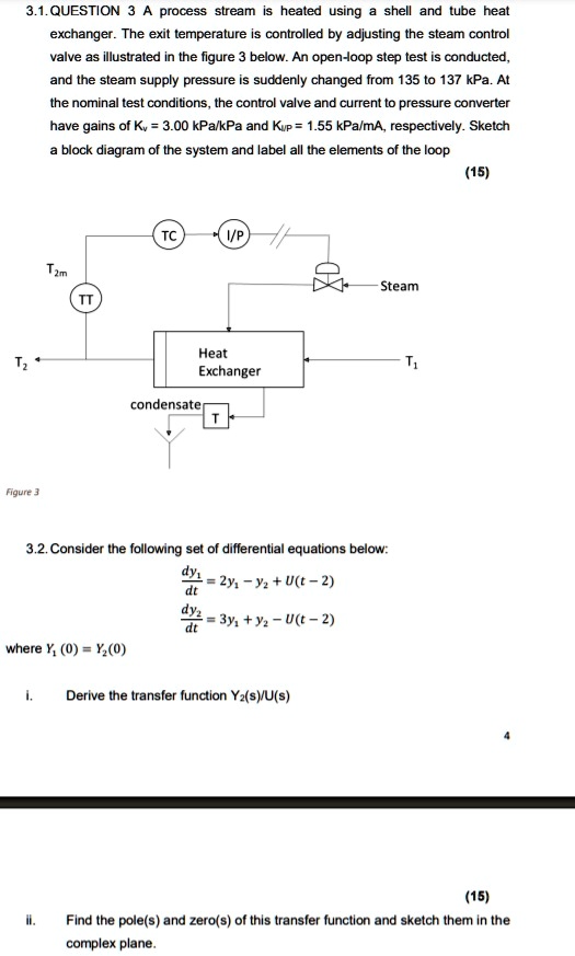 SOLVED: Question 3: A process stream is heated using a shell and tube ...
