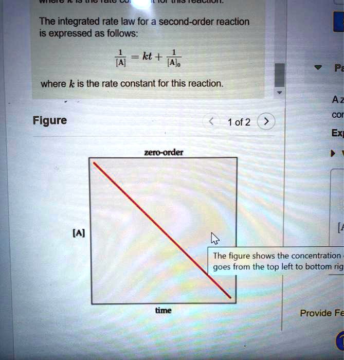 SOLVED: The integrated rate law for a second-order reaction is ...