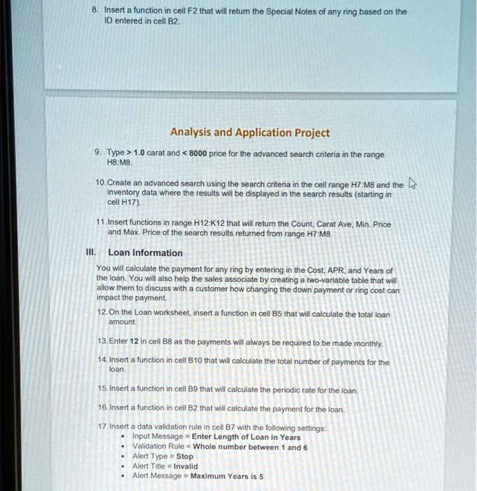SOLVED: 8. Insert a function in cell F2 that will return the Special ...