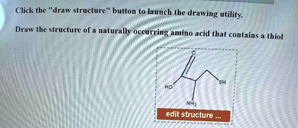 SOLVED: Click the "draw structure" button to launch the drawing utility ...