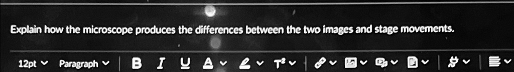 SOLVED: Explain how the microscope produces the differences between the ...