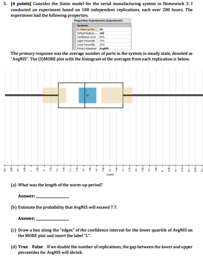 Solved [4 Points] Consider The Simio Model For The Serial