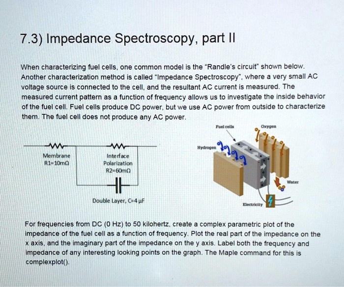 SOLVED: 7.3ImpedanceSpectroscopy.partI1 When characterizing fuel cells ...