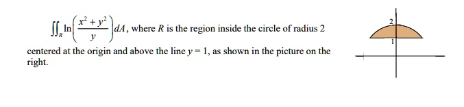 SOLVED: Set up iterated integrals in polar coordinates that would ...