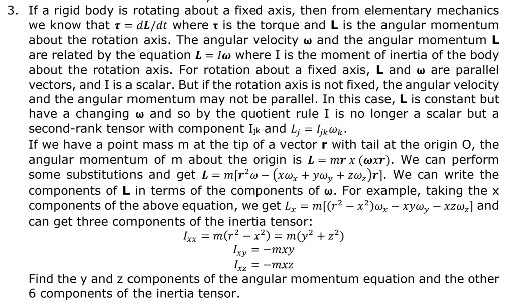 text matlab or not 3 if a rigid body is rotating about a fixed axis ...