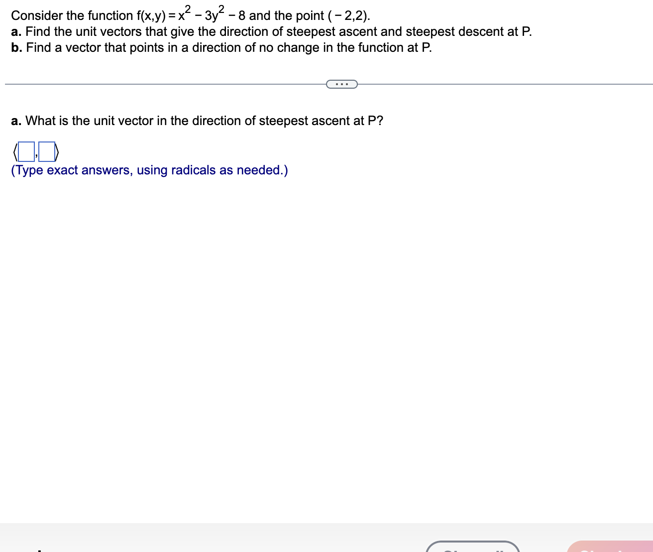 solved-consider-the-function-f-x-y-x-2-3-y-2-8-and-the-point-2-2