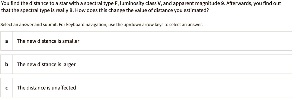 SOLVED: You can find the distance to a star with a spectral type F ...