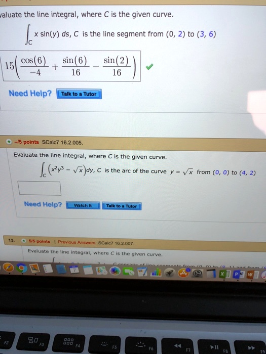 Evaluate the line integral, where C is the given curve. x sin(y) ds, C ...
