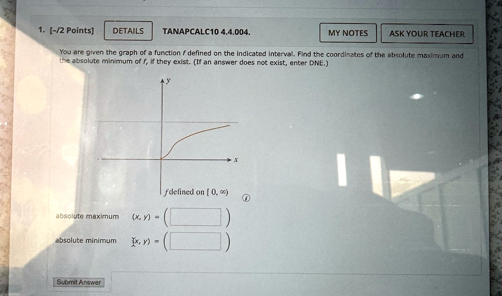 SOLVED: The x y-coordinate plane is given. A curve and a horizontal dashed line are graphed. A ...