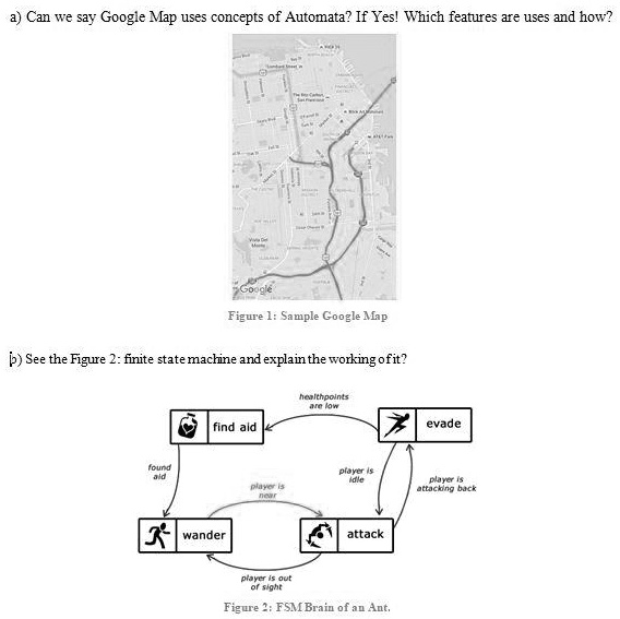 SOLVED: a) Can we say Google Maps uses concepts of Automata? If yes ...