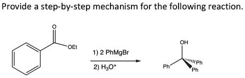 provide a step by step mechanism for the following reaction oet 1 2 ...