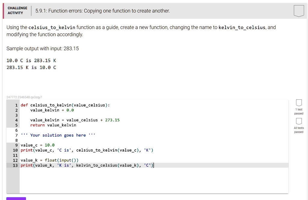 591 Function Errors Copying One Function To Create Another Using The Celsiustokelvin 4840