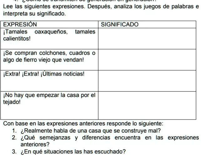 SOLVED: lee las siguientes expresiones despues analiza los juegos de ... SOLVED: lee las siguientes expresiones despues analiza los juegos de ...
