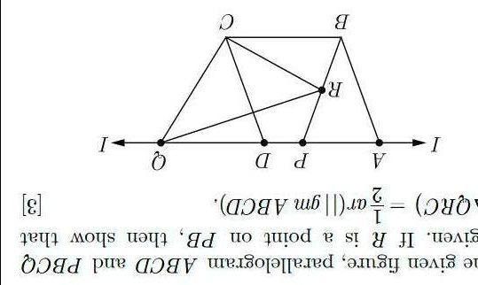 ne given figure, parallelogram ABCD and PBCQ given. If R is a point on ...