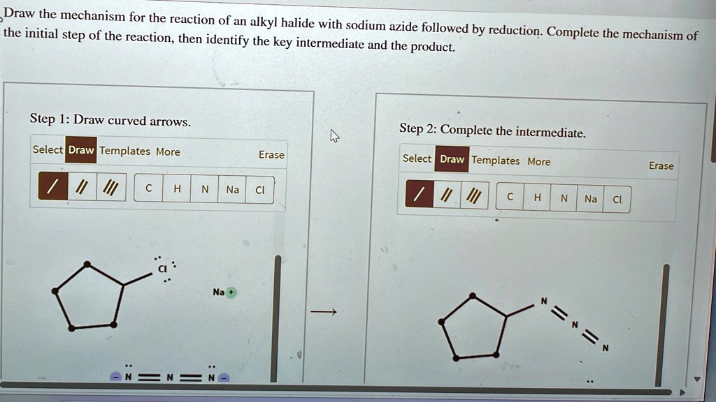 Draw the mechanism for the reaction of an alkyl halide with sodium ...