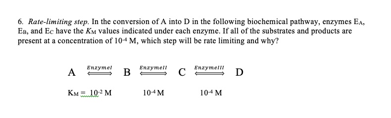 rate limiting step in the conversion of a into d in the following ...