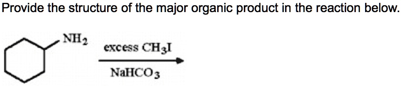 SOLVED: 'provide the structure of the major organic product in the ...