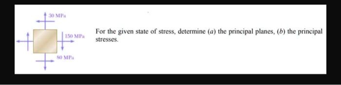 SOLVED: Solve the problem using Mohr's circle. Remember the "kitchen ...