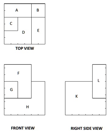 A B C E D G TOP VIEW F K H L FRONT VIEW RIGHT SIDE VIEW