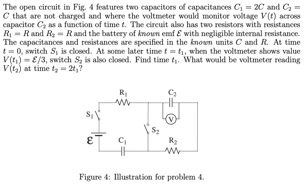 the circuit shown consists of two capacitors of capacitances c and 2 c ...