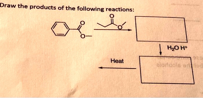 SOLVED: Draw the products of the following reactions: H2O -> H2 + O2 ...