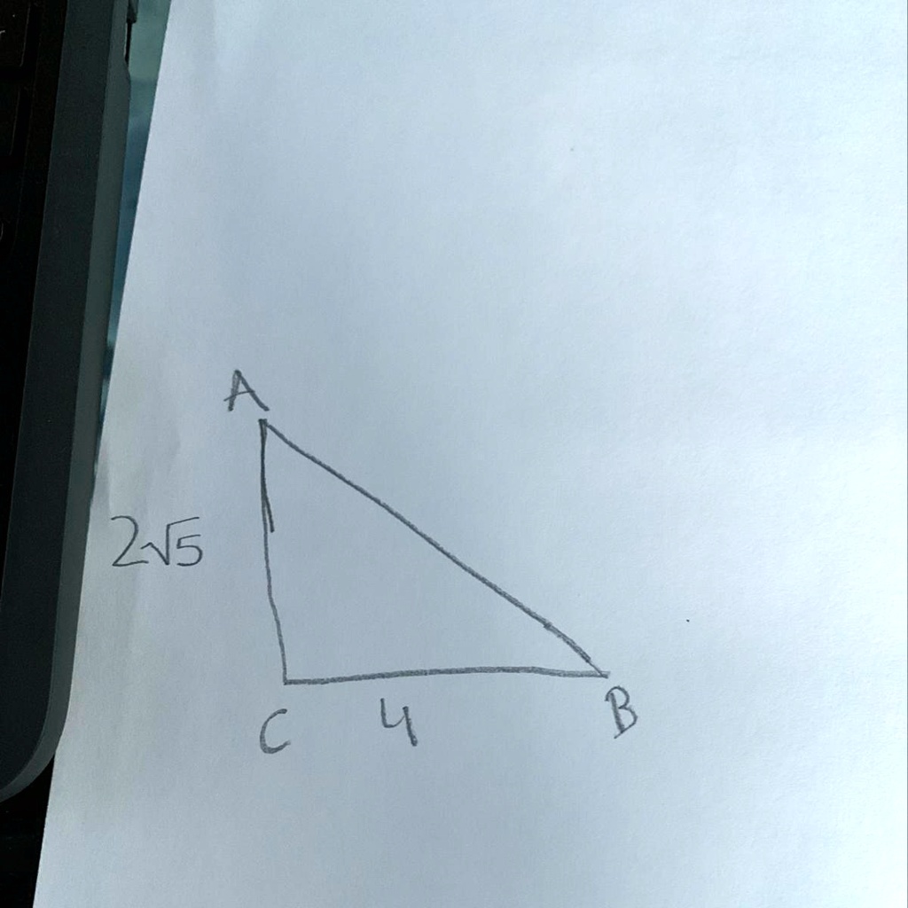 SOLVED: 'Find the trigonometric ratio for cos B may need to use ...