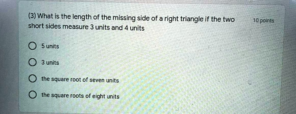 SOLVED: 'Please help with this question (3) What is the length of the ...
